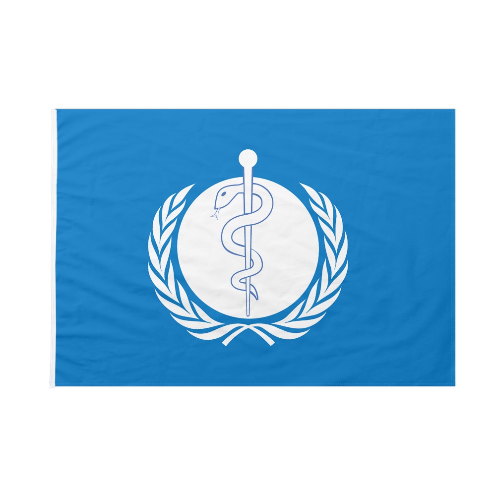 Bandiera Organizzazione mondiale per la Sanità – OMS 70x105 cm da bastone